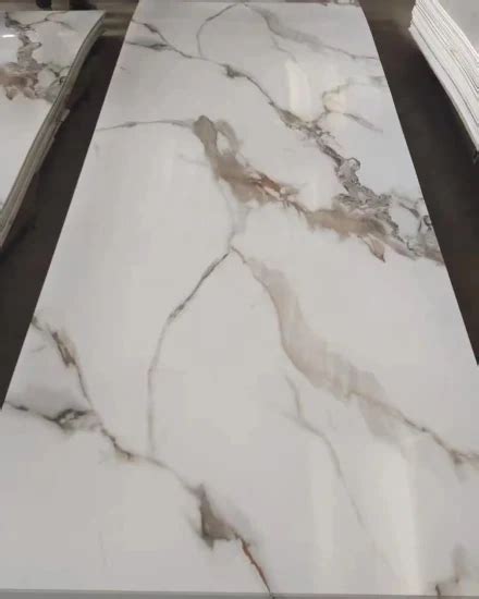 Marble Pvc Marble Cladding Interior Wall Panels Uv Coated Pvc Marble Sheet And Waterproof