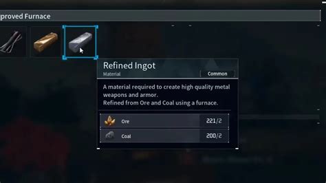 How To Craft Refined Ingots In Palworld