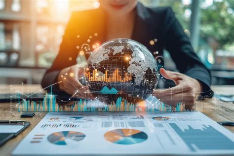 Modern Digital Workspace With Charts And Data Analysis Stock Image Image Of Tools Finance