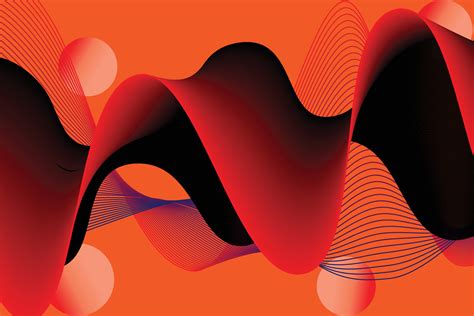 Colorful Gradient Wave Abstract Background Modern Poster With Gradient 3d Flow Shape