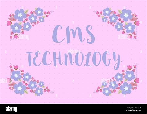 Hand Writing Sign Cms Technology Word For Programs That Are Used To