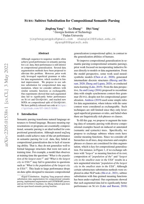 pdf subs subtree substitution for compositional semantic parsing