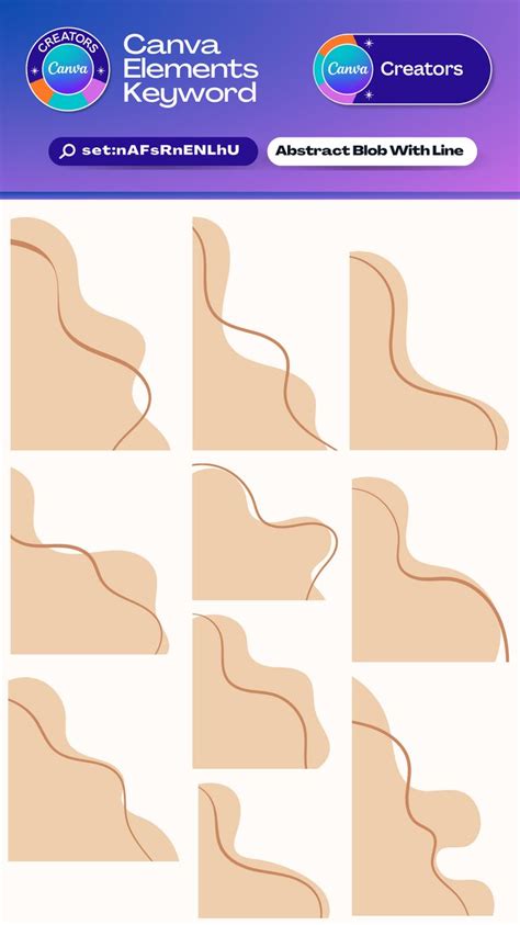 Canva Elements Keyword Abstract Blob With Line Setnafsrnenlhu Canvas Canvas Designs