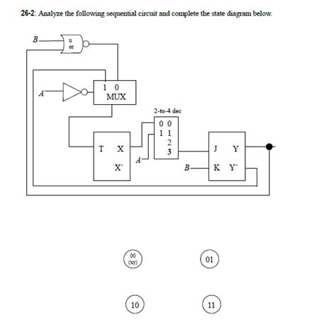solved 26 2 analyze the following sequential circuit and