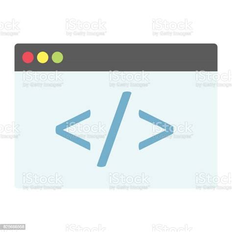 사용자 지정 코딩 플랫 아이콘 서 장 훈과 개발 브라우저 프로그래밍 기호 벡터 그래픽 흰색 배경 Eps 10에는 다채로운 솔리드