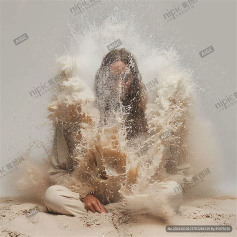 ai创作图创意人像作品 高级感照片 艺术人像造型 超写实主义 行为艺术真人雕塑 宣传照插图配图 俄罗斯封面时尚创意 冲击力粒子海报 超照相写实