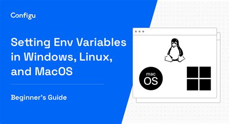 Setting Env Variables In Windows Linux And Macos Beginners Guide Configu