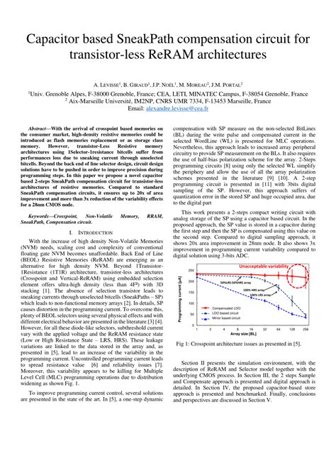 Pdf Capacitor Based Sneakpath Compensation Circuit For Transistor