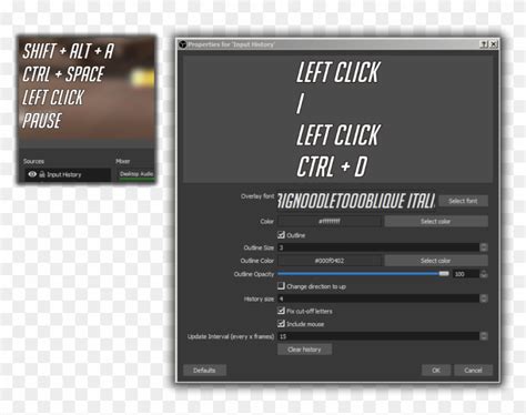 input history keystroke display obs hd png download 930x690