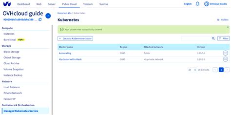 Using Vrack Private Network Ovhcloud