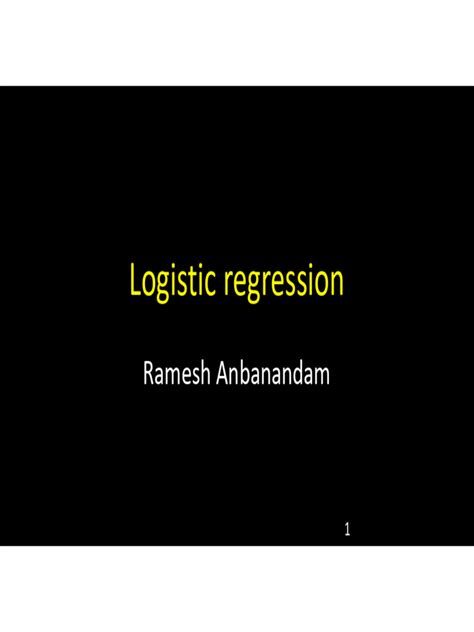 Logistic Regration 17 Sep 24 Pdf Logistic Regression Regression