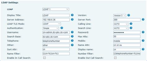 Ldap Configurations On Fanvil Phone