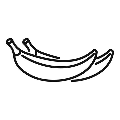 아침 식사 바나나 과일 아이콘 개요 벡터 신선한 공식 만찬 표 Png 일러스트 및 벡터 에 대한 무료 다운로드 Pngtree