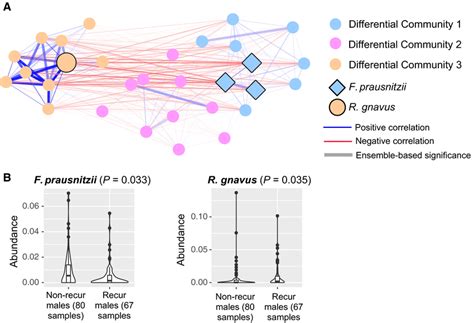 A Differential Network Communities The Edges Represent Significant
