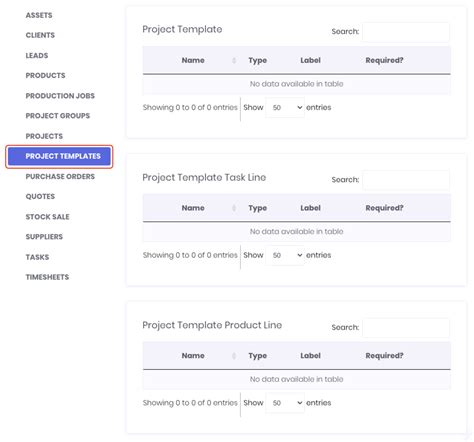 Project Template Custom Fields Workguru Support Portal