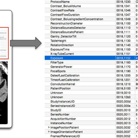 Dicom Metadata From An Image File Download Scientific Diagram
