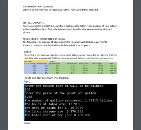 Solved C II LAB Create A Lab Report For The Following Chegg