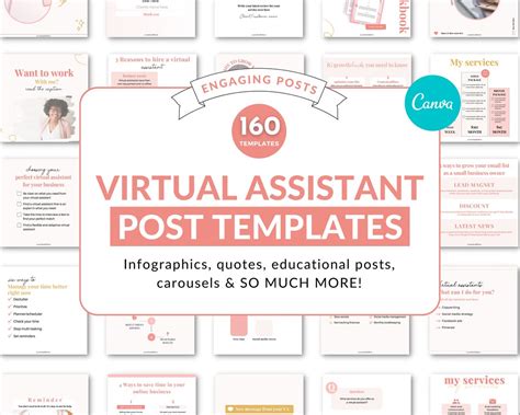 Virtual Assistant Post Templates Va Content Virtual Assistant Bundle