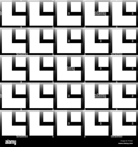 Seamlessly Repeatable Pattern With Square Shapes Monochrome Background
