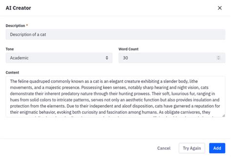 Generating Text Content Using Ai Liferay Official Documentation