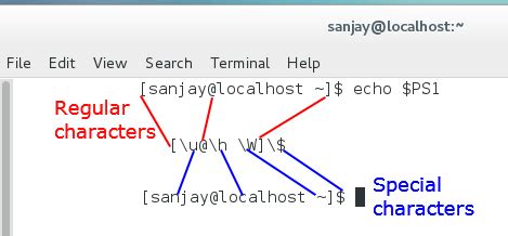 Customize Or Change Shell Command Prompt In Linux