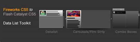 Fireworks Cs5 To Flash Catalyst Cs5 Data List Toolkit Heathrowe