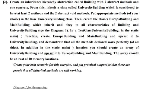 Solved 2 Create An Inheritance Hierarchy Abstraction