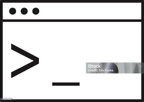 Vetores De Gráfico Vetorial Simples De Uma Interface De Linha De Comando Cli E Mais Imagens De