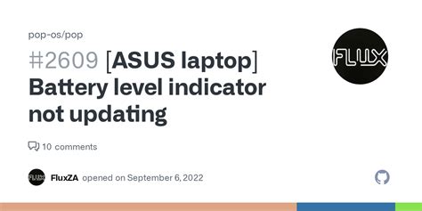 Asus Laptop Battery Level Indicator Not Updating · Issue 2609 · Pop