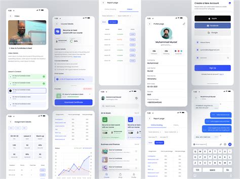 e learning mobile app by rakibull hassan on dribbble