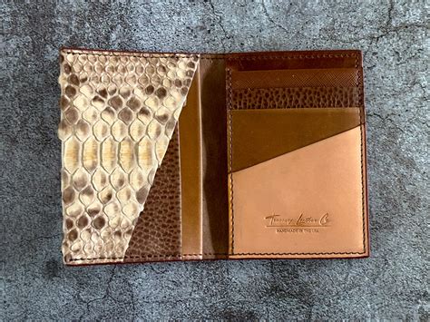Python Luxury 8 Pocket Wrap Wallet Rfid Treasury Leather Co