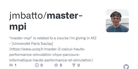 github jmbatto master mpi master mpi is related to a course i m giving in m2 [université