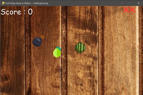 Create Fruit Ninja Game In Python Download Source Code Get Projects