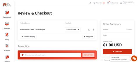 How To Apply A Promo Code In Ace Public Cloud Real Time Cloud Services Llc