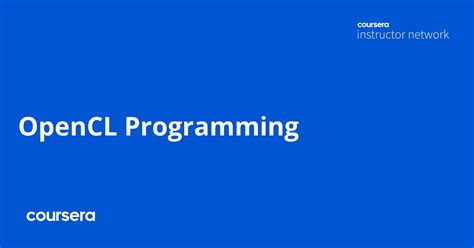 opencl programming coursera