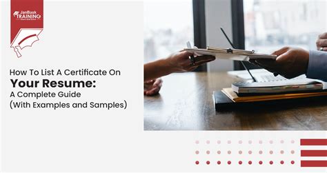 How To List Certifications On A Resume Guide With Examples