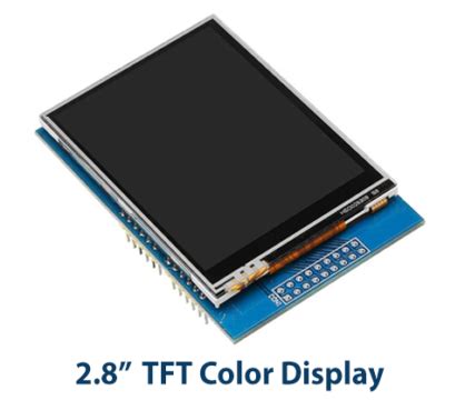 Tft Color Touchscreen Display With Arduino Electronics