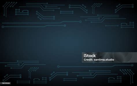추상 미래 회로 기판 일러스트 기술 어두운 파란색 색상 배경 Cpu에 대한 스톡 벡터 아트 및 기타 이미지 Cpu 개념 공학 Istock