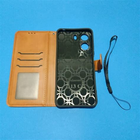 خرید و قیمت کیف کلاسوری چرمی مگنتی جا کارتی دار مناسب برای گوشی موبایل شیائومی Redmi 13c Poco