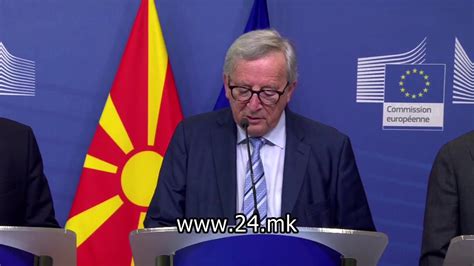Премиерот Заев на средба со претседателот на Европската Комисија Јункер Youtube