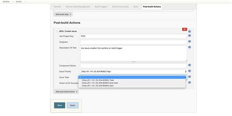 Create Jira Issue On Build Failure Through Jenkins