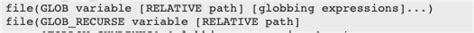 Where Is Cmakes `file Glob` Relative To Stack Overflow