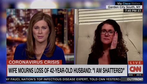 Cnns Erin Burnett Breaks Down In Tears With Coroanvirus Widow