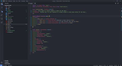 React Native VS Code Adds New Line After