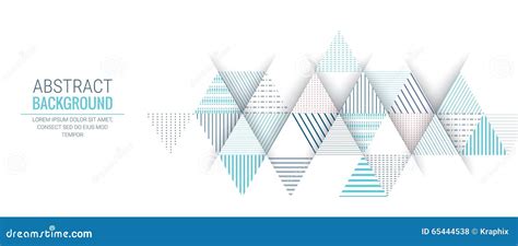 abstract blue triangle line stripe pattern background stock vector