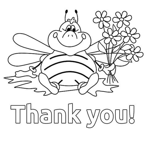 Thank You Coloring Pages Coloringlib