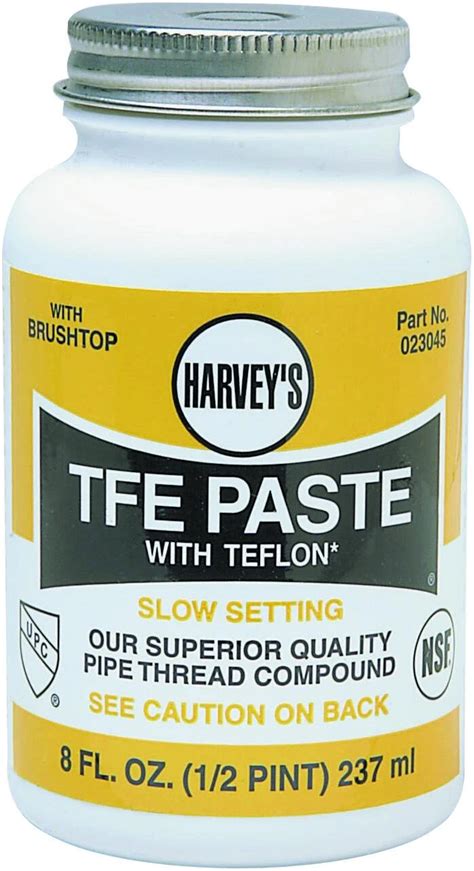 Harvey 023045 Pipe Thread Compound 8 Fl Oz Liquid Paste White Sealant Paradise Lumber And Hardware