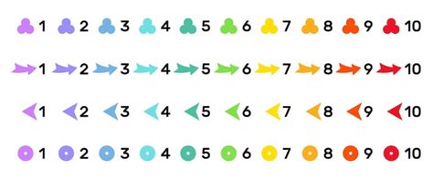 Premium Vector Bright Colorful Number Bullet Points Collection