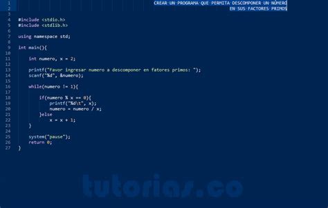Ciclo While Turbo C Factores Primos