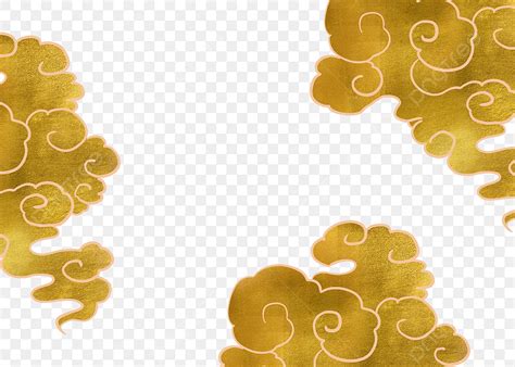 รูปการตกแต่งเมฆเมฆมงคลสีทอง โกลเด้น Xiangyun ลายเมฆภาพ Png และ Psd สำหรับดาวน์โหลดฟรี